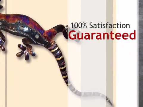 Copper Dripped Gecko Metal Wall Art - Extra Extra Large - lonestarwesterndecor.com