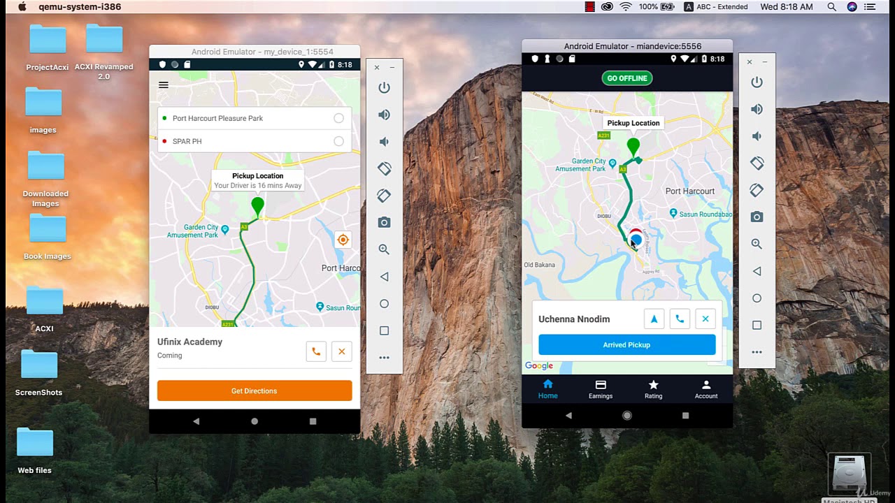 Xamarin Android Uber Clone App with C# and Firebase