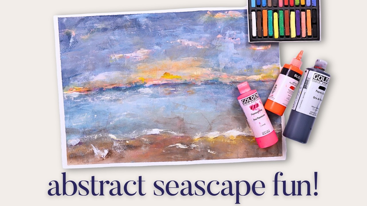 Calming Mixed Media Seascape Tutorial