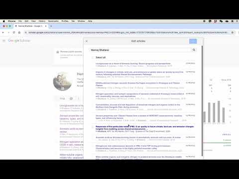 How to update research articles in your google scholar profile