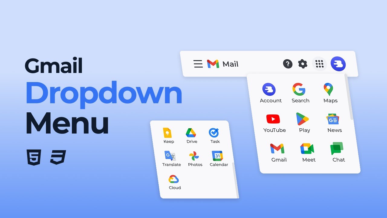 Dropdown Menu HTML CSS | Hover Effects