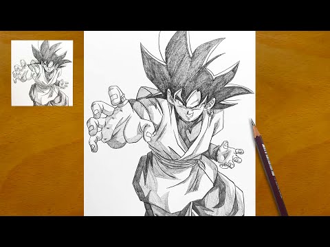 How to Draw Goku Black Step by Step || Anime Sketch || Dragon Ball Drawing