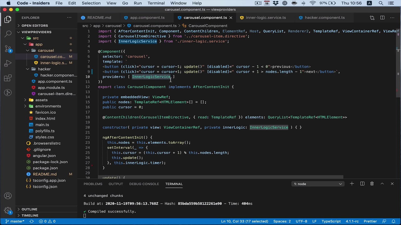 S2E3 viewProviders explained