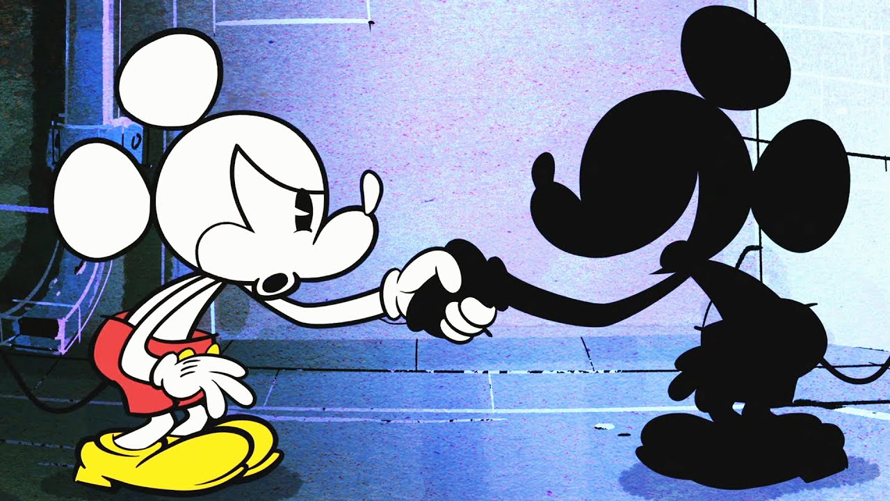 Black and White | A Mickey Mouse Cartoon | @disneykids