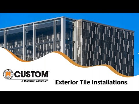 Webinar: âExterior Tile Installationâ