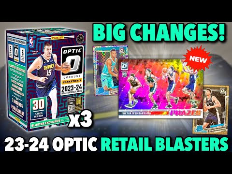 OPTIC RETAIL IS FINALLY HERE (BIG ADDITIONS)! 😮🔥 2023-24 Panini Donruss Optic Basketball Blaster Box