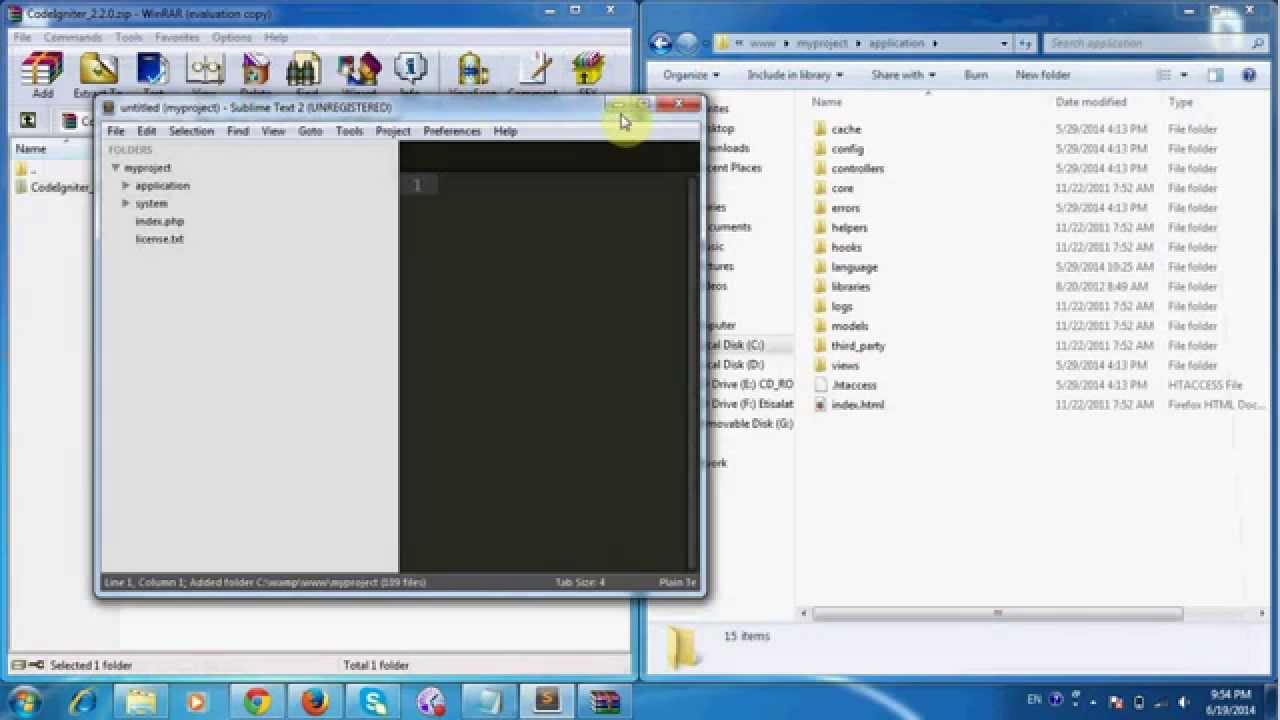 codeigniter Tutorial 1-1: config codeigniter framework