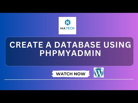 Create a Database Using PHPMyAdmin #wordpress #website #motivation #mindset