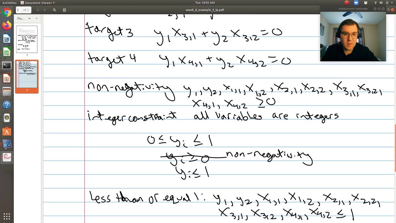 Integer Programming (Project Planning) Example 3: LibreOffice Calc