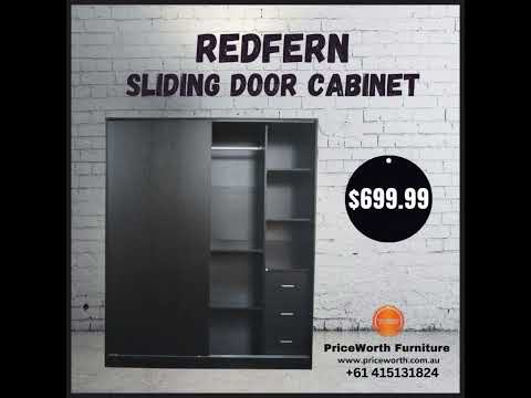 REDFERN SLIDING DOOR WARDROBE $699.99/- #sydney #furnituredeals #furniture