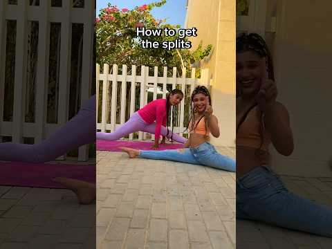 I TAUGHT THE GIRL HOW TO SIT IN THE SPLITS! HOW TO IMPROVE YOUR SPLITS!#libertybarros#tutorial#split