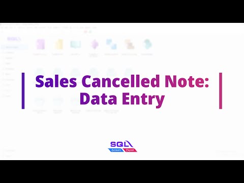 Create Sales Cancelled Note | SQL Documentation