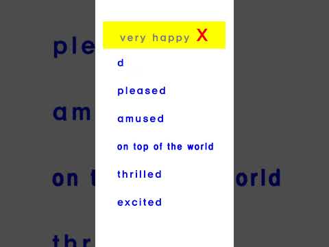 ์๋ง์ธ๊ฐX๋์น๋์๋ฆฌ ํน๋ณ๋ถ๋ก 8ํ l 2์ชฝใ
ฃInstead of very happy #english #writing #esl #synonym #๋์น๋์์ด #์๋ง์ธ๊ฐ