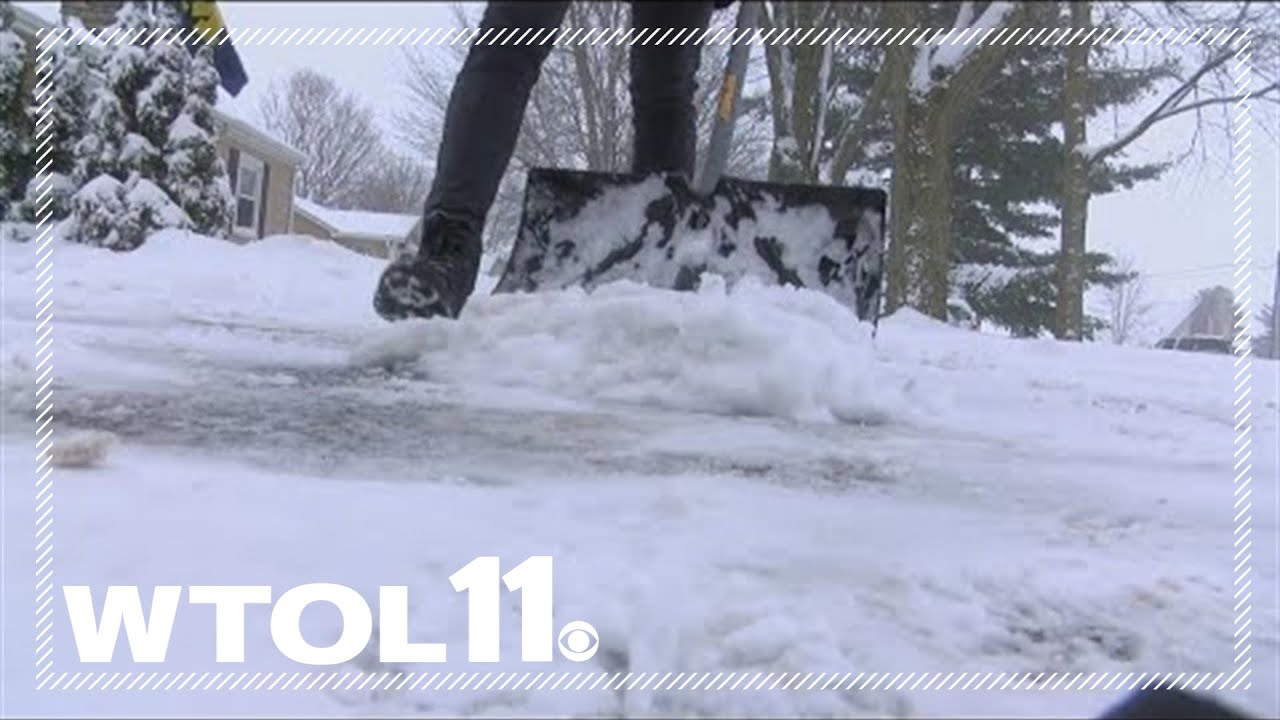 How to shovel snow safely