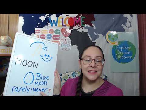 once in a blue moon meaning in English | English Idioms with the word moon | Over the Moon Idioms