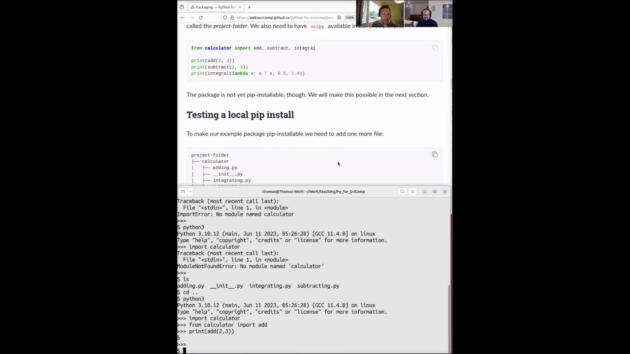 4.3 Packaging - Python for Scientific Computing 2023