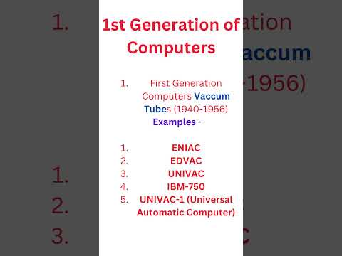 1st Generation of Computers| #generationofcomputer #computerknowledge #ugcnetexam #ict