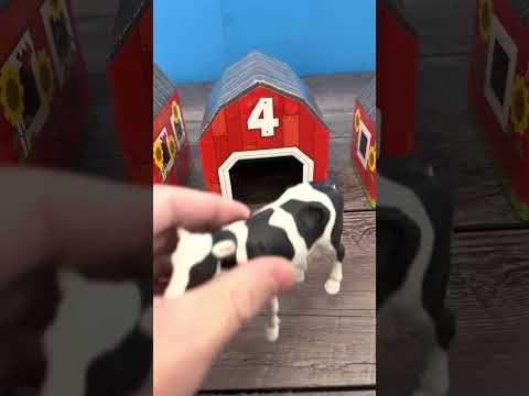 Learn to count to 5 with Cow Toys for Kids