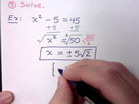 Square Roots of Quadratic Equations - Definition & Examples - Expii