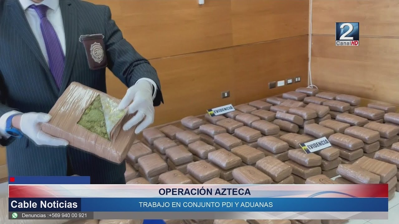 14 JUN 2022 “Operación Azteca” incauta 898 kilos de marihuana “creepy” en el puerto de San Antonio