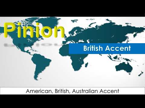 Pinion - How to Pronounce Pinion in British Accent, Australian Accent and American Accent
