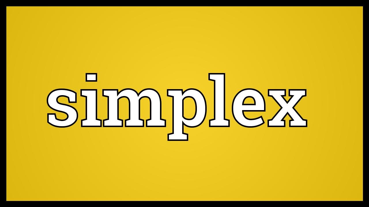 Simplex Meaning