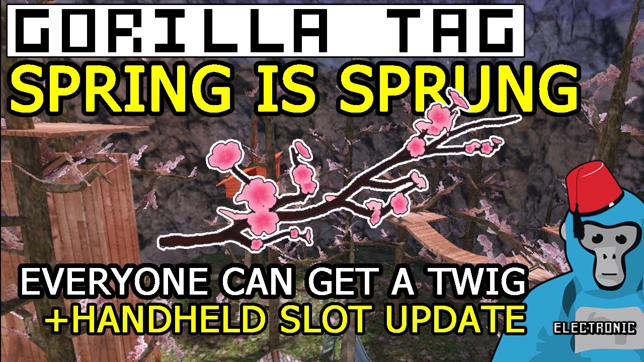 Gorilla Tag - SPRING UPDATE!!! + Hold 2 things at once!