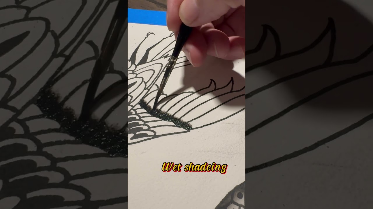 Close-Up: Watch Me Paint Traditional Tattoo Flash #ASMR #TattooFlash  #Watercolor #tattooartist