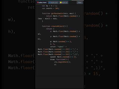 Create Amazing Canvas Animation with HTML Canvas | HTML5 Canvas Tutorial #shorts #coding #JavaScript