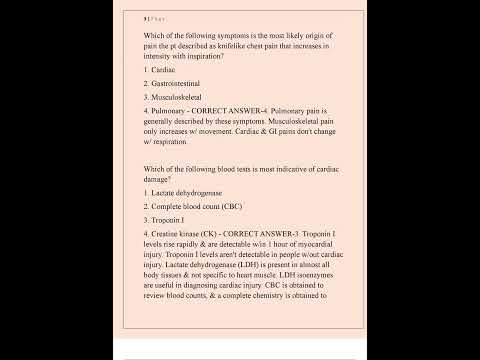 Cardiac Exam 1 Newest 2025 Exam And practice exam, cardiovascular system test, heart anatomy and phy