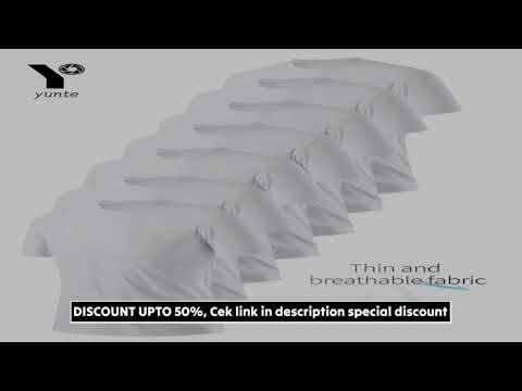 Round Neck T-Shirt 7-Piece White Ultra-Light Men's Quick-Drying Breathable Sweat-Absorbent Shirt Sui