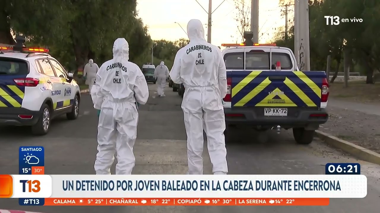 Un detenido por joven baleado en la cabeza durante encerrona en Maipú