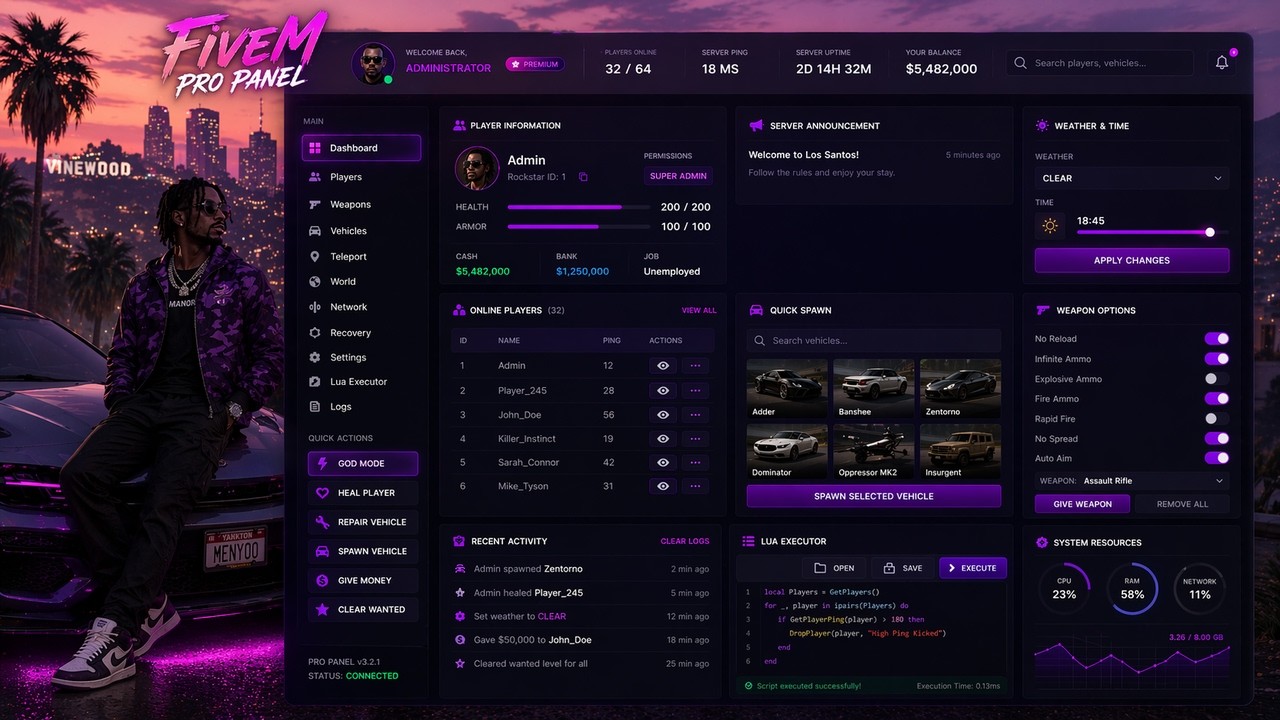 [UPDATE] FiveM Best Hack! |  FiveM Cheat / FiveM  Script | Undetected + Good Mod