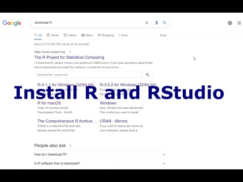 Install R and RStudio on Windows