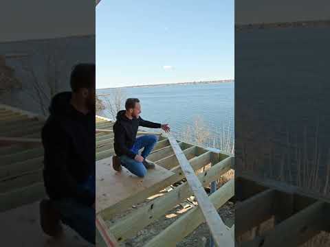 Evenly spaced joists for decking