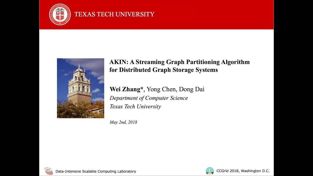 AKIN: A Streaming Graph Partitioning Algorithm for Distributed Graph Storage Systems