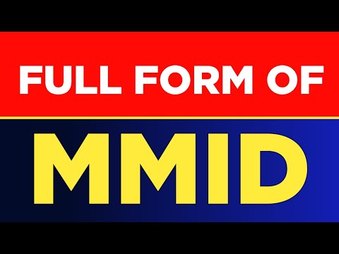Full form of MMID | MMID ka full form kya hai | MMID full form | Free Learn University