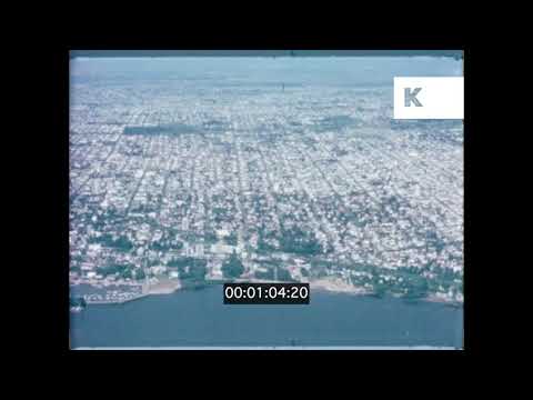 1960s Buenos Aires, Plane Landing at Ezeiza International Airport, Disembarking Plane 16mm