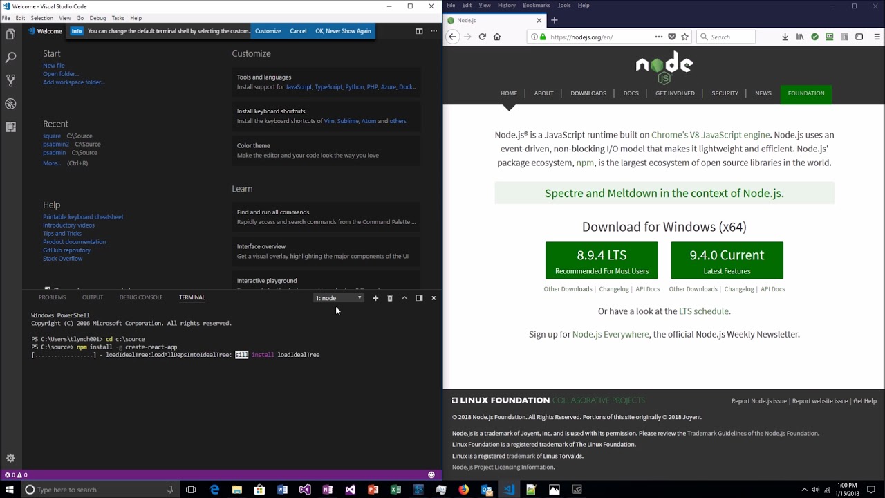 React Programming ep. 1:  Getting set up