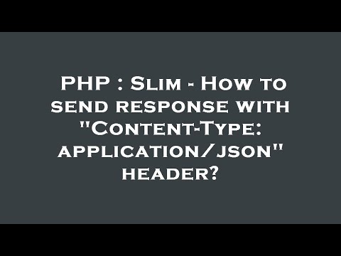 PHP : Slim - How to send response with "Content-Type: application/json" header?