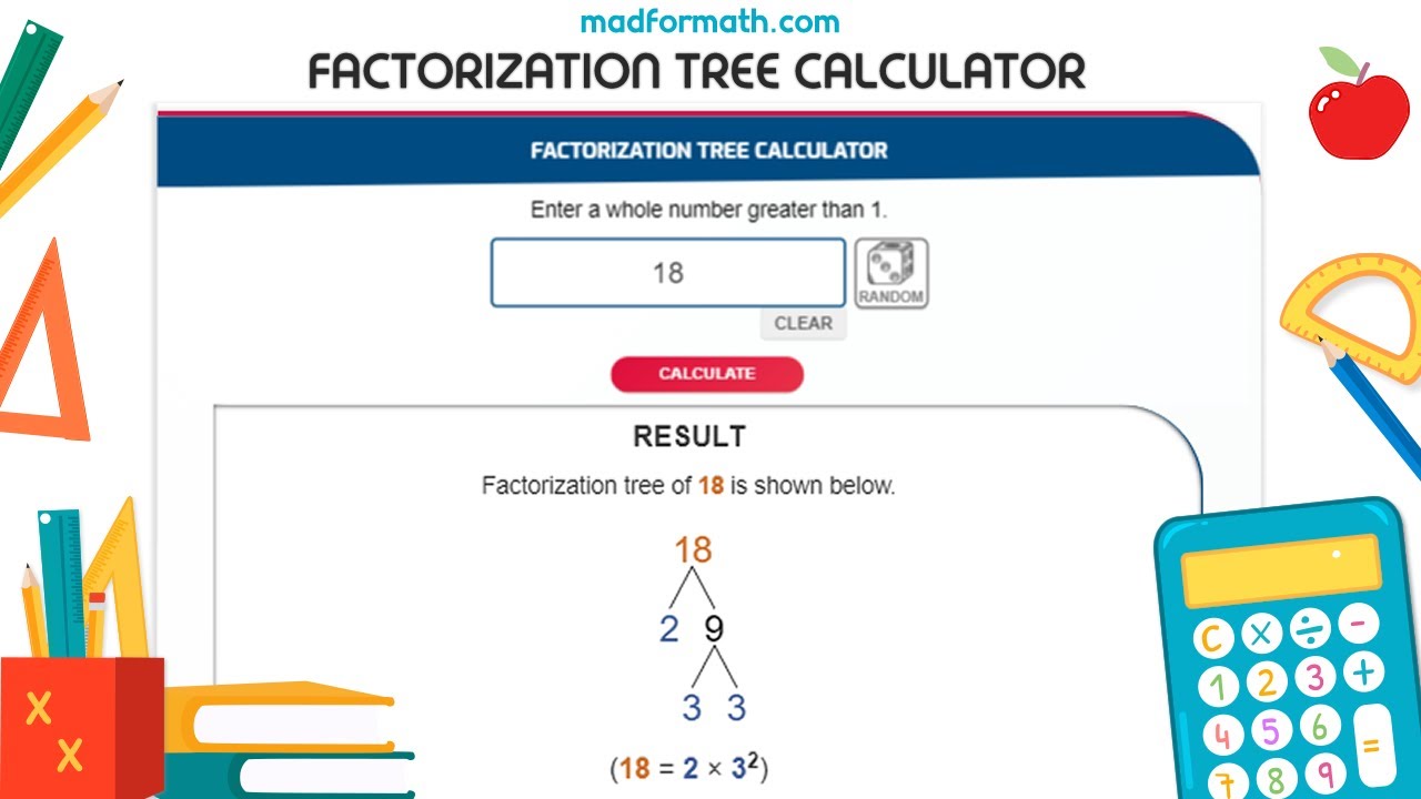 FACTORIZATION TREE CALCULATOR