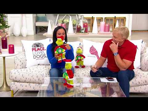 Grinch 65th Anniversary Animated Plush w/ Santa Suit on QVC