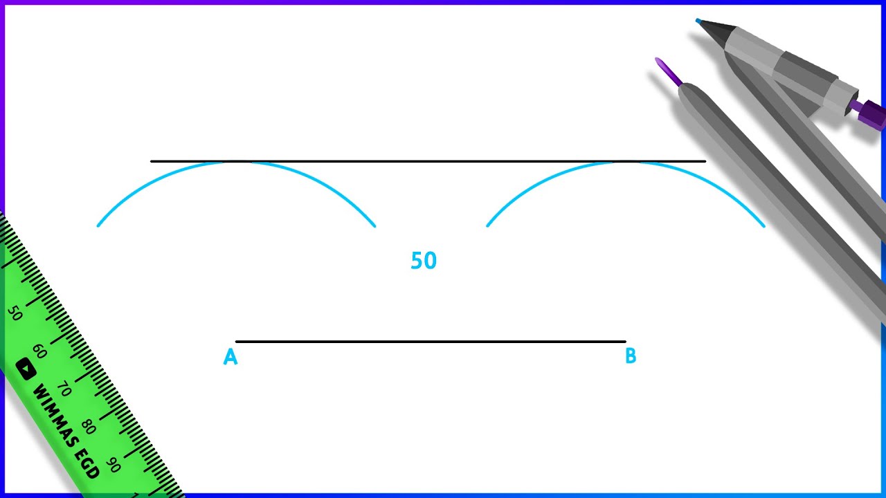 How to draw a Parallel Line with a compass.