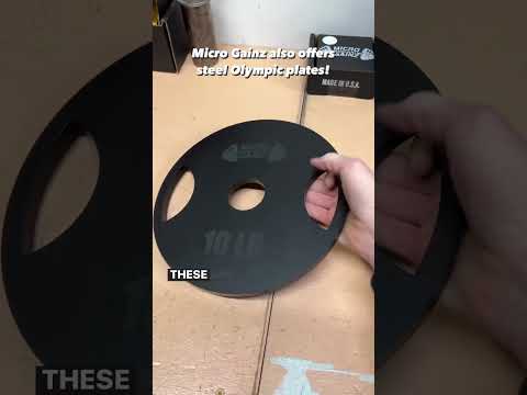Micro Gainz also offers steel Olympic weight plates! Great for barbells and loadable dumbbells!