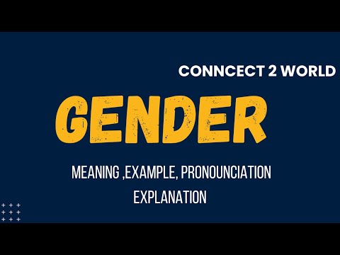 What Does GENDER Means || Meanings And Definitions With GENDER in ENGLISH