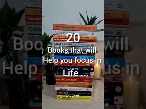 20 books that will improve your focus and productivity in life. #leadershipbooks #smartleaders