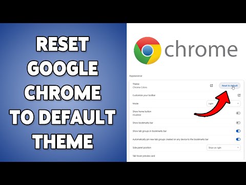 How To Reset Google Chrome To Default Theme 2025 | Set Original Appearance On Chrome Website [Guide]