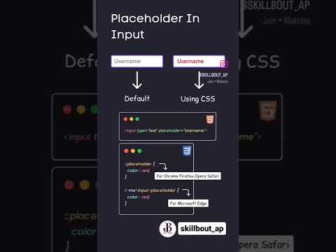Placeholder in input ๐ค #html #css #shorts #youtubeshorts
