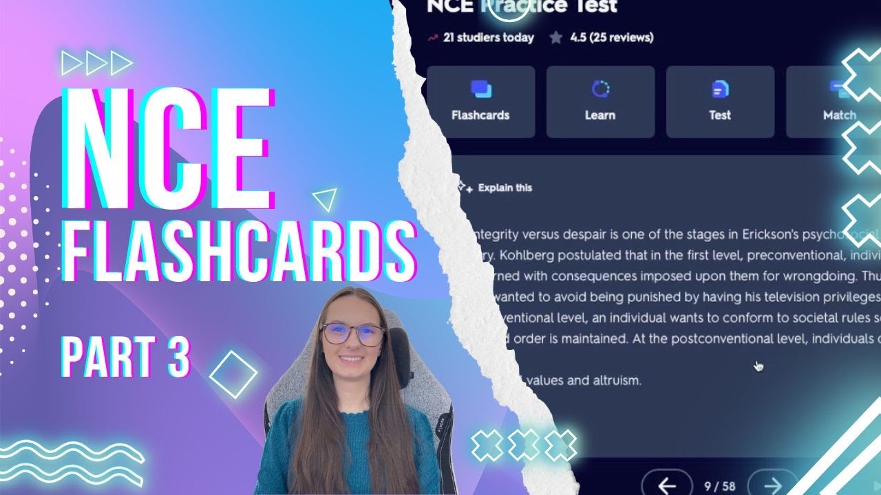 Study Vlog: Quizlet Flashcards of NCE Content Episode 3