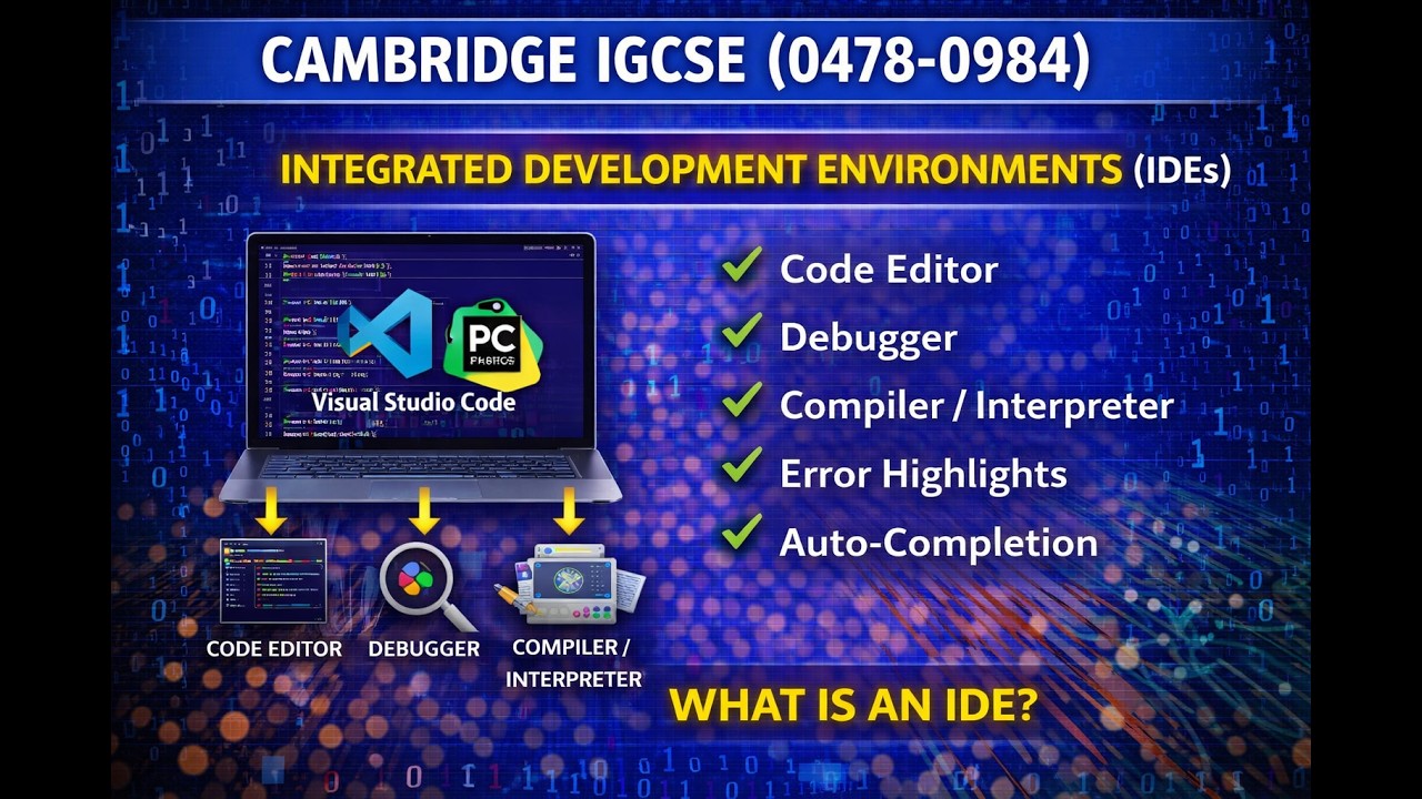 CAMBRIDGE IGCSE (0478/0984) Integrated development environments IDEs